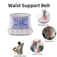 China Breathable Mesh Waist Support Belt With 4 Bionic Strips For T12-L5 Lumbar Pain Relief for sale