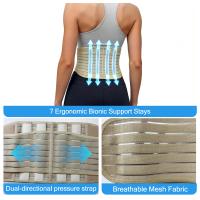 China 7 Bionic Stays Lumbar Support Belt 360 Wrap Lower Back Pain Brace for sale