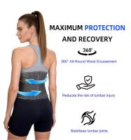 China 7 Bionic Support Stays Lumbar Support Belt 360 Wrap Back Pain Brace for sale