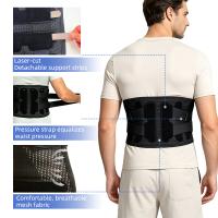 China Detachable Support Strips Lumbar Support Belt Men Lower Back Pain Brace for sale