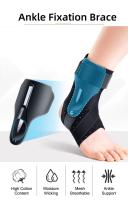 China Hinged Ankle Fixation Brace, X‑Shape Compression Ankle Support Brace with Bilateral Stabilizer Shells, for Sprain, Sports Injury, Joint Pain & Post‑Injury Rehabilitation for Men Women for sale