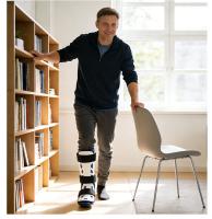 China Ankle Fixation Brace, Rigid Walker Boot with Non‑Slip Sole, Breathable Orthopedic Foot Support for Ankle Sprain, Fracture Recovery & Post‑Surgery Rehabilitation for Men & Women for sale