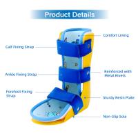 China Kids Ankle Fixation Brace, Pediatric Walking Boot with Resin Support Plate, Breathable Children Orthopedic Foot Immobilizer for Ankle Sprain, Fracture & Post‑Injury Rehabilitation for sale