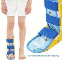 China Kids Ankle Fixation Brace, Pediatric Walking Boot with Resin Support Plate, Breathable Children Orthopedic Foot Immobilizer for Ankle Sprain, Fracture & Post‑Injury Rehabilitation for sale