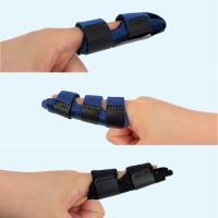 China Lightweight Finger Stabilizer Splint Adjustable Hook Loop Finger Support for sale