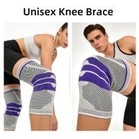 China 3D Knit Knee Brace with Silicone Patella Pad & Spring Stabilizers, Bamboo Charcoal Fiber Compression Knee Sleeve for Running, Gym, Arthritis, Joint Pain Relief, Sports Knee Support for Men Women for sale