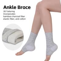 China Bamboo Charcoal Fiber Ankle Brace, 3D Knit Compression Ankle Support Sleeve, Elastic Cotton Ankle Sock for Sports Injury, Joint Pain Relief, Warm Keeping, Unisex for Men Women for sale