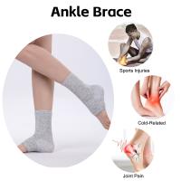 China Bamboo Charcoal Fiber Ankle Brace, 3D Knit Compression Ankle Support Sleeve, Elastic Cotton Ankle Sock for Sports Injury, Joint Pain Relief, Warm Keeping, Unisex for Men Women for sale