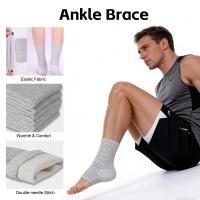 China Bamboo Charcoal Fiber Ankle Brace, 3D Knit Compression Ankle Support Sleeve, Elastic Cotton Ankle Sock for Sports Injury, Joint Pain Relief, Warm Keeping, Unisex for Men Women for sale