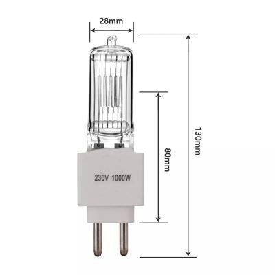 China 230V 1000W Quartz Halogen Bulb Quartz Lamp Halogen Light For Stage Lighting for sale