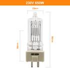 China 230V 650W Photography Video Light Film And Television Stage Light Tungsten Halogen Warm Light for sale