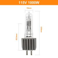 China 115V 1000W Quartz Tungsten Halogen Lamp Stage Lighting Replacement Bulbs for sale