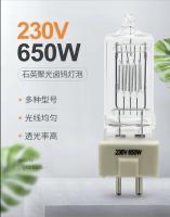 China GY9.5 230V 650W Halogen Searchlight Lamp AC Reflector Theater Projector Bulb for sale