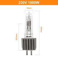 China 230V 1000W G9.5 Quartz Tungsten Halogen Bulb Stage Studio Compatible With OSRAM FEP for sale