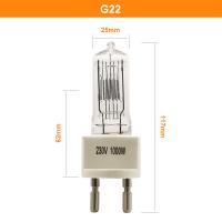 China G9.5 Quartz Tungsten Halogen Bulb 1000 Watt 230v 117mm Studio Sstv Lamps for sale