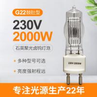 China 230v 2000w G22 Lamp Single Ended Halogen Light Bulb 3200k 300Hours for sale