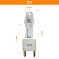 China 230v High Voltage Halogen Lamp 2000 Watt Bulb G38 Single Ended for sale