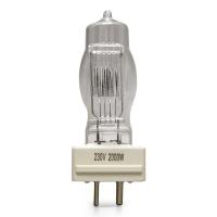 China 230v 2000w GY16 Halogen Searchlight Lamp 400h 3200K Quartz Light Bulb for sale