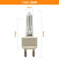 China 110V 350W G22 Clear Quartz Light Bulbs Halogen Locomotive Lamp for sale