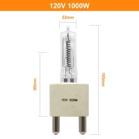 China 120V 1000W Quartz Bulbs Infrared Heating Halogen Stage And Studio Lamp G38 for sale