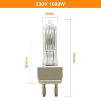 China 230V 1000W Tungsten Halogen Lamp For Spectrophotometer G22 for sale