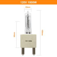 China 120V 1000W Single Ended Bi Pin Halogen Light Bulb For Deck Navigation Lights for sale