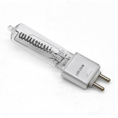 China 1000w 240v 2 Pin Halogen Bulb Theatre Photo Projection G9.5 Base 3200K for sale