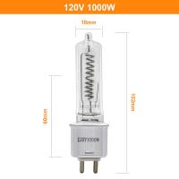 China 120V 1000W G9.5 Quartz Infrared Heater Replacement Bulbs 101mm Sylvania Osram FEL Replacement for sale