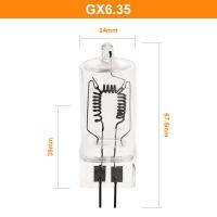 China 230V 1000W GX6.35 Bulb Projector Lamp Photo Torch 3300k 15h 67.5mm Entertainment for sale