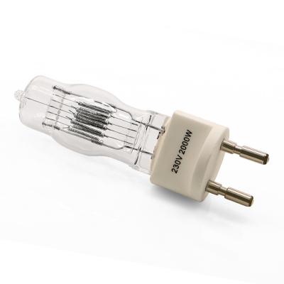 China 2000w G22 Quartz Halogen Globes 230v Explosion Proof High Power Iodine Tungsten for sale