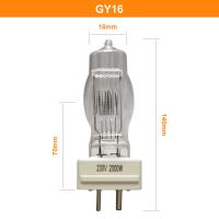 China GY16 2000w Single Ended Halogen Lamp 230v For Osram 64788 CP/72 FTM for sale