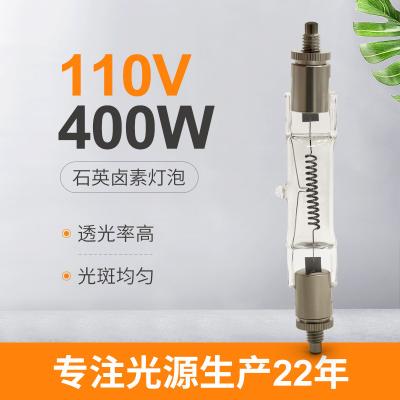China 110v 400w Tungsten Halogen Double Ended Bulb Train Light Bulbs SFC Base 108mm for sale