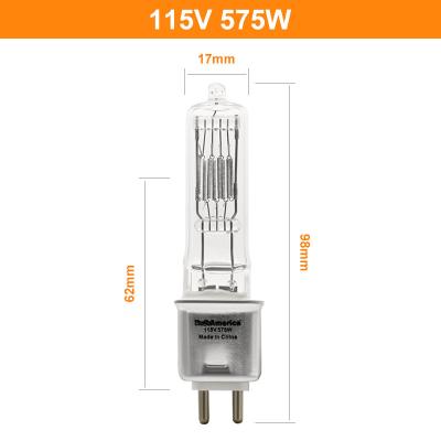 China 230v 115V 575W G9.5 Bi Pin Halogen Bulb Replacement Photographic for sale