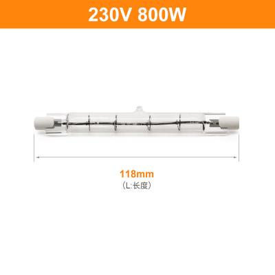 China Ir  Quartz Halogen Double Ended Bulb 118mm 230V 800W for sale