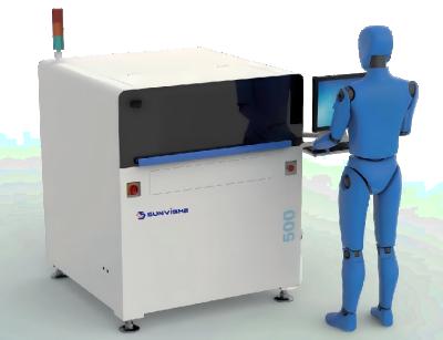 China Sunvishe 3D Automatic Stencil Inspection Machine System SV-E500 3D AOI Vision Inspection for stencill Surface Defects Inspection for sale
