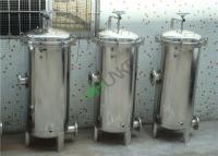 China 304 316L Stainless Steel Cartridge Filter Housing With 10'' 20'' 30'' 40'' Length for sale