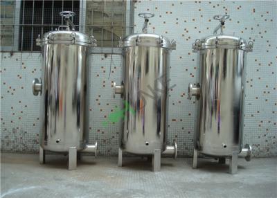 China 304 316L Stainless Steel Cartridge Filter Housing With 10'' 20'' 30'' 40'' Length for sale