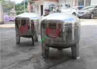 China 1T/2T  High Pressure RO Water Storage Tank Stainless Steel Water Vessel For Beer , Milk for sale