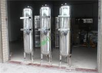 China Industrial Stainless Steel Filter Housing Media Filter / Activated Carbon Resin Sand Filtration for sale