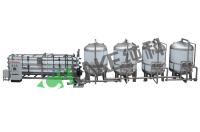 China Water Treatment Industrial Reverse Osmosis Water System , 45T Demineralized RO Membrane System for sale