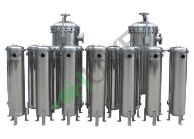 China 304 316 Stainless Steel 8 Bag Filter Housing Side Inlet For Liquid Filtration CE Standard for sale