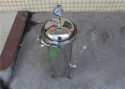 China Φ230×410 SS304 Cartridge Filter Housing Capacity 500L-200000L for sale