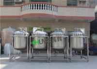 China Customized Capacity 50L-10000L Water Pressure Tank / SUS304 Round Shape Water Storage Tank With Wheel for sale