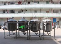 China Customized Capacity 50L-10000L Water Pressure Tank / SUS304 Round Shape Water Storage Tank With Wheel for sale