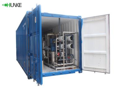 China 10m³ RO System Reverse Osmosis Salty Sea Water Desalination Plant Equipment With Container for sale