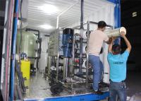 China 10m³ RO System Reverse Osmosis Salty Sea Water Desalination Plant Equipment With Container for sale