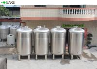 China Medical Treatment SS RO Water Storage Tank 3mm Thickness  5000 / 10000 Litres for sale