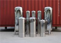 China SS304 Stainless Steel Filter Housing / Water Mechanical Active Carbon Filter Vessel for sale