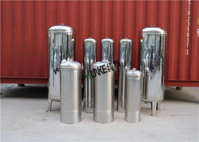 China SS304 Stainless Steel Filter Housing / Water Mechanical Active Carbon Filter Vessel for sale