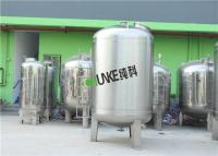 China Stainless Steel SS304 Water Filter Tank Carbon Filter Sand Filter Housing Water/Milk/Juice/Beer Storage Tank for sale